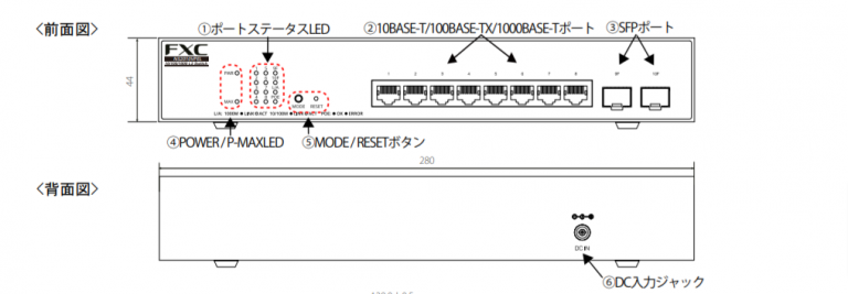 ギガビットL2 PoEスイッチ NS2010VPEL-ES